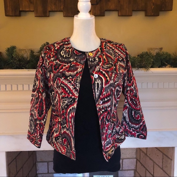 Ruby Rd. | Jackets & Coats | Ruby Rd Multi Colored Jacket | Poshmark